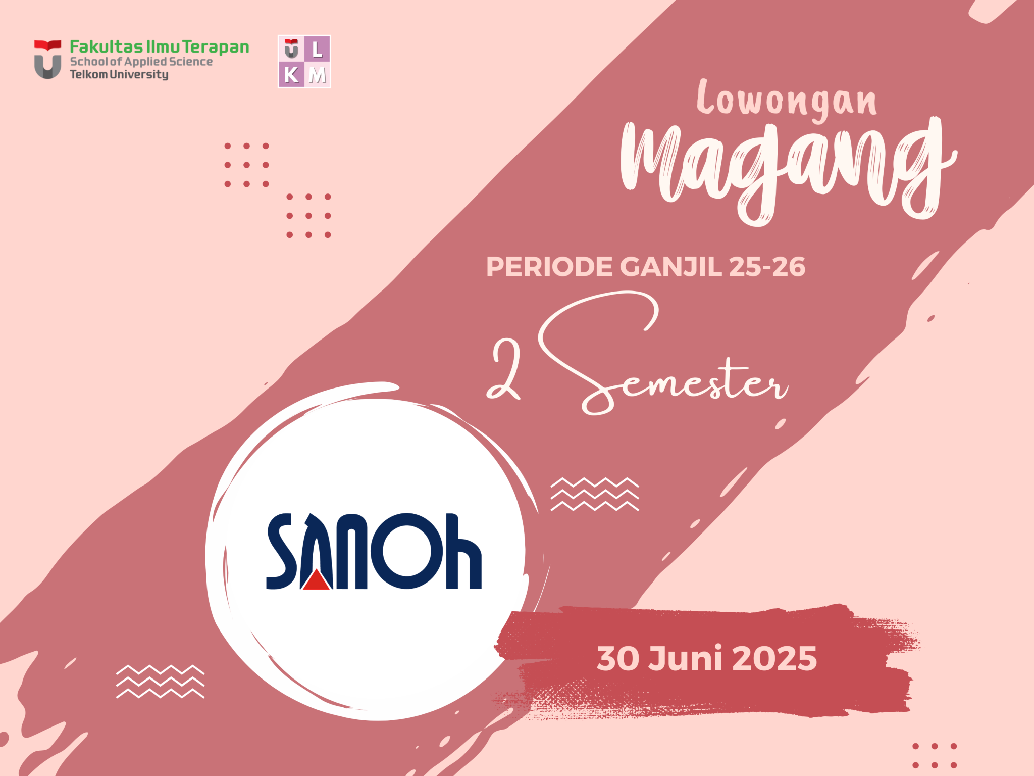 Lowongan Magang 2 Semester PT Sanoh Indonesia 25/26 1 - LKM FIT